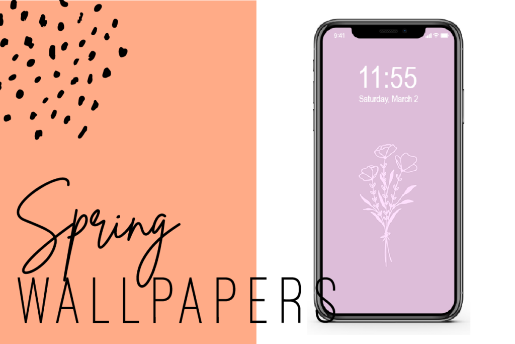 Spring Floral iPhone Wallpapers - Ginger and Ivory