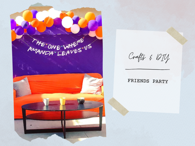 DIY Friends Themed Party - Ginger and Ivory