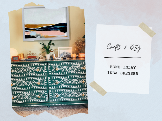 How to make your very own DIY Bone Inlay dresser from Ikea - Ginger and ...