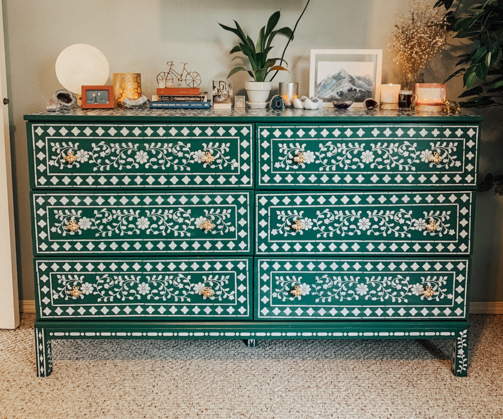 How to make your very own DIY Bone Inlay dresser from Ikea - Ginger and ...