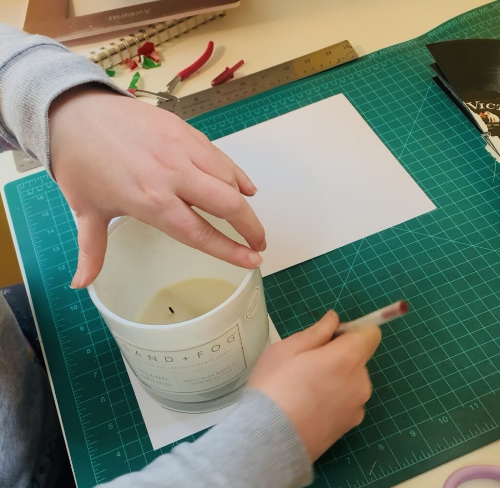 DIY Record Flower Vase - Ginger and Ivory